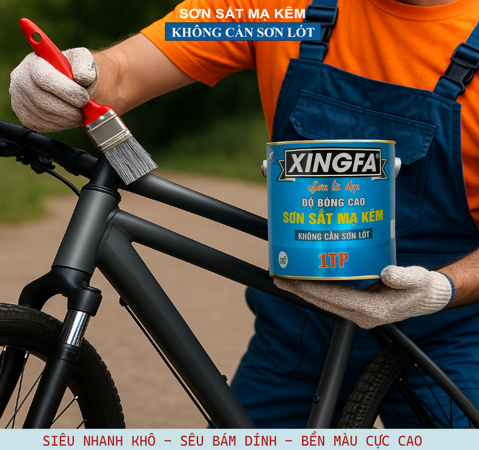 Sơn Phủ Kẽm Bền Màu Cho Xe Đạp – Giữ màu Đẹp Lâu, Chống Rỉ Hiệu Quả ...